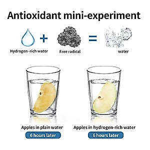 Glass Hydrogen Generator Water Kettle,Hydrogen Rich Water Kettle,Water Ionizer With SPE PEM Technology 1.7L Alkaline Ionizer Generator Electrolysis Generator Hydrogen Content up to 3600 PPB