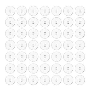 ccHuDE 100 Pcs 2cm Small Plastic Ceiling Hooks Self Adhesive Ceiling Hooks Round Sticky Back Hooks Clear Stick Hooks for Kitchen Bathroom Door