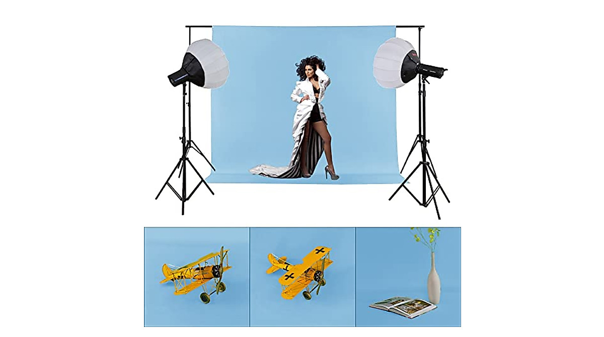 Joccun 8x10 FT Light Blue Backdrop for Photography | Professional ...