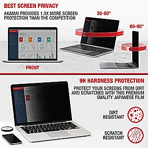 Akamai Office Products 13.3 Inch 2016 to Current MacBook Pro Magnetic Privacy Screen (16:10) - Display Security - Also Fits 2018 MacBook Air (Latest 13 inch MacBook Pro & 2018 MacBook Air)