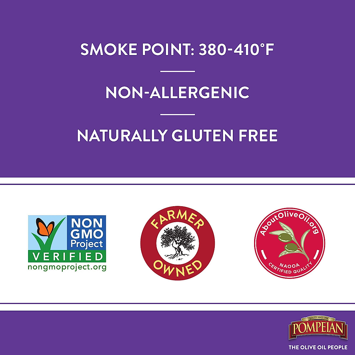 Pompeian Keto Extra Virgin Olive Oil & 100% Avocado Oil Cooking Spray, Great for Sauteing, Stir-Frying, & Roasting, Naturally Gluten-Free, Non-Allergenic, Non-GMO, No Propellants, 5 FL. OZ.(Pack of 6)