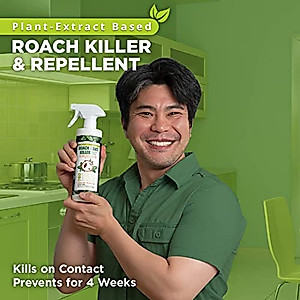 EcoVenger Roach & Ant Killer, Kills on Contact, Extended 4-Week Deterrence, Kills Ants & Other Indoor&Outdoor Crawling Insects, Natural & Non-Toxic, Pleasant Botanical Scent, Safe for Children & Pets