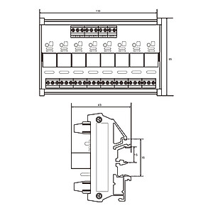 Good BNTai 8 Channel Interface Relay Module 12VACDC 24VACDC 110VAC 230VAC DIN Rail Panel Mount Automation PLC Board (8Channel ACDC24V)