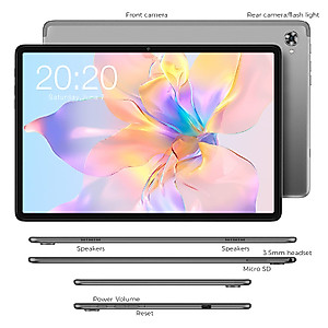 TECLAST Tablet 10 inch Android 12 Tablets, P40HD 12GB+128GB Tablet, 8 Core Android Tablet with 1TB Expand, 1920 * 1200 IPS, 2.4G/5G WiFi, Bluetooth, GPS, 6000mAh, Dual Camera Speaker