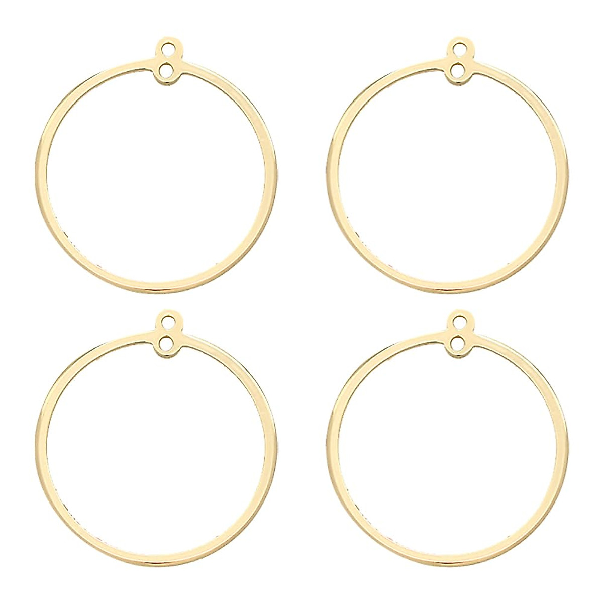 10 Pcs Round Beading Hoop Rings Earring Finding Hoop Circle Bezels Linking Rings Wine Glass Charm Rings Jewelry Making Link Rings