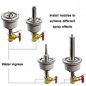 Nderwater Pond Lights - Ring Fountain LED Lamp, 12V LED Ring Underwater Fountain Light, IP68 Waterproof Pond Lights For The Garden, Fountain Pool, Landscape Decoration ( Color : Rgb , Size : 6W(12V) )