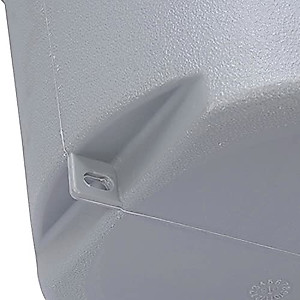 Global Industrial Gray Outdoor Ashtray, 5 Gallon