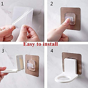 Shower Gel Bottle Rack Hook Bracket Bathroom Wall Magic Paste Shampoo Suction Wall Type Seamless Hook 3 Pack