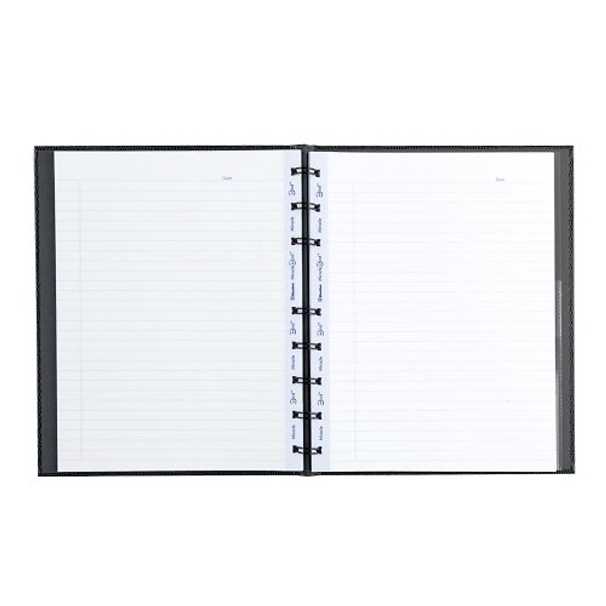 Blueline MiracleBind Notebook, Black, Lizard-Like, Hard Cover, 9.25" x 7.25", 150 Pages (AF9150.81)