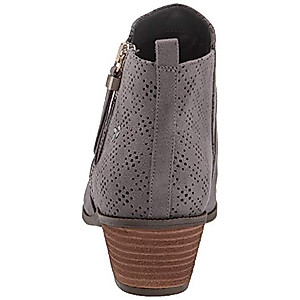 Dr. Scholl's Shoes womens Brianna Ankle Boot, Dark Shadow Grey Microfiber, 7.5 US