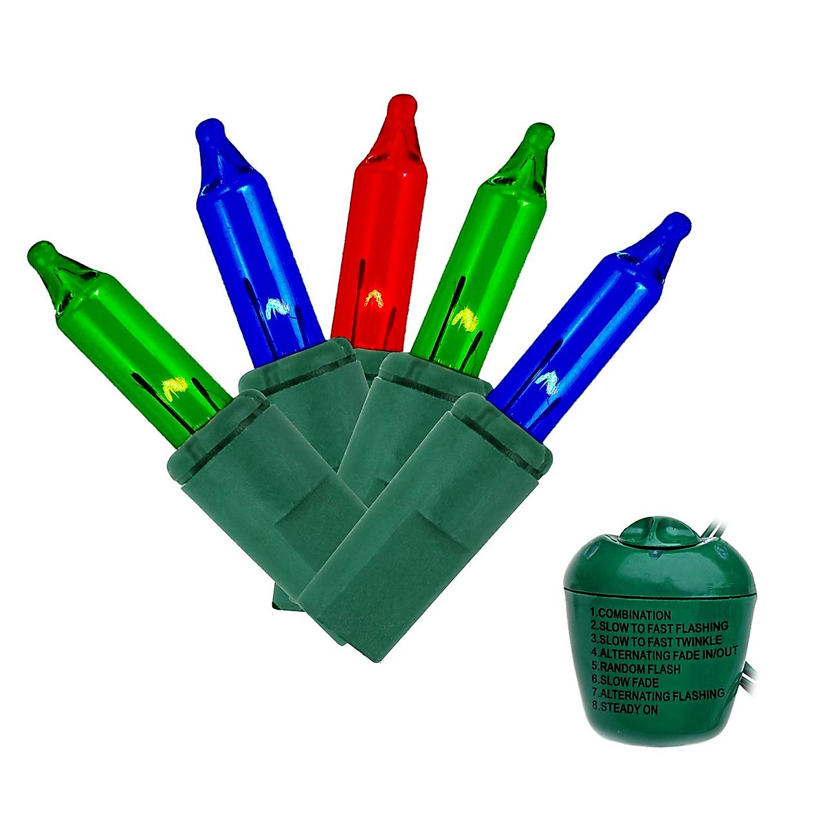 2 Packs of DecoBrite Multicolor 8 Mode Function 150 ct. Indoor/Outdoor Christmas String Lights (2pks, Multicolor)