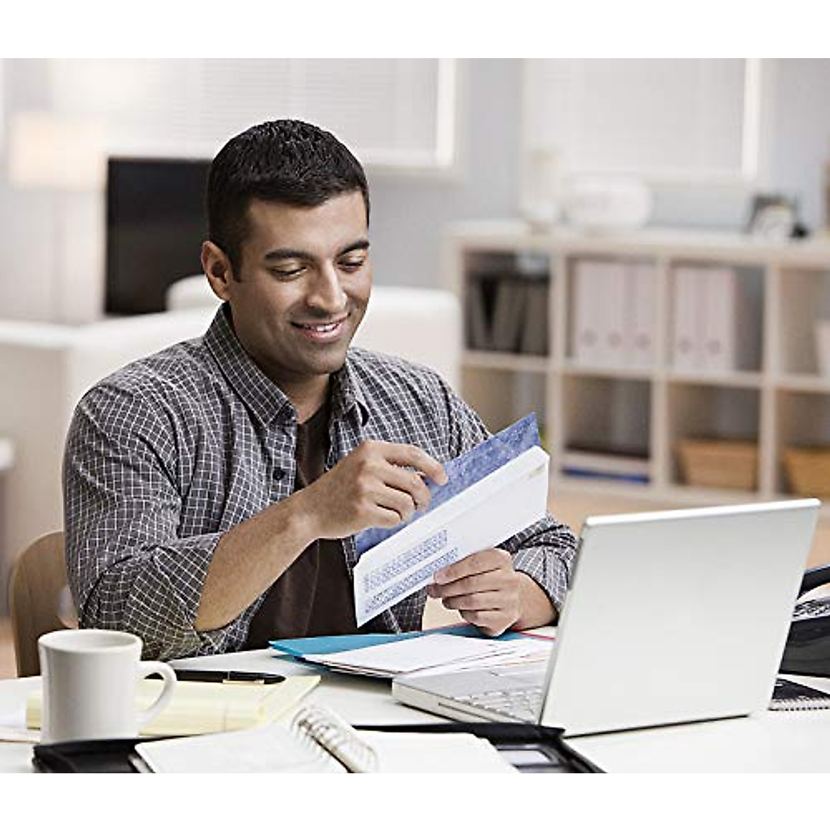 #9 Double Window Security Envelopes, HERKKA No.9 Double Window Business Envelopes Designed for Quickbooks Invoices and Business Statements - Number 9 Size 3 7/8 Inch X 8 7/8 Inch - 24 LB - 500 Count