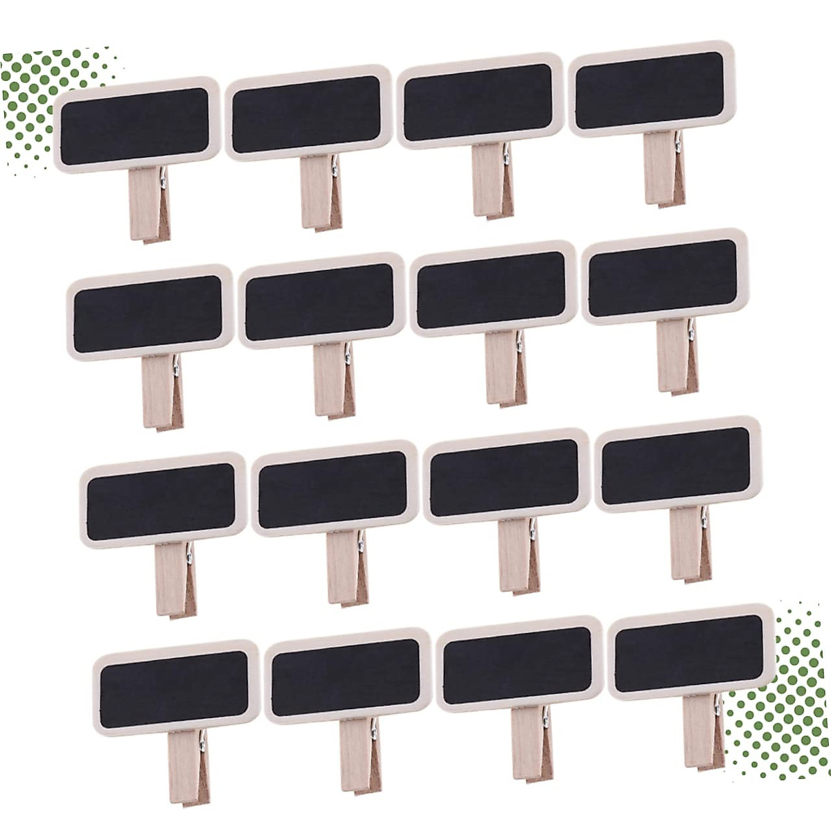 50pcs Mini Blackboard Wooden Clips Blackboard for Kids Message Board Small Blackboard
