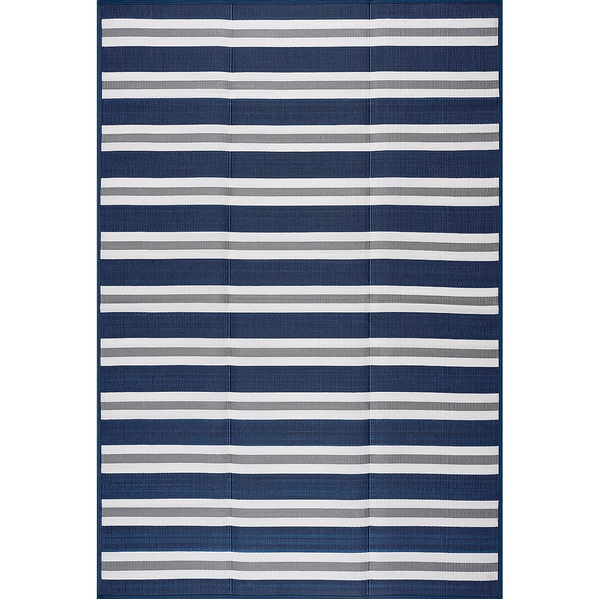 Reversible Plastic Straw, Water Resistant Outdoor Rug 5x7 - Modern Outdoor Patio Rug, Also for Deck, Porch, Camp, Camping, Entryway, RV - Waterproof Outside Area Rug