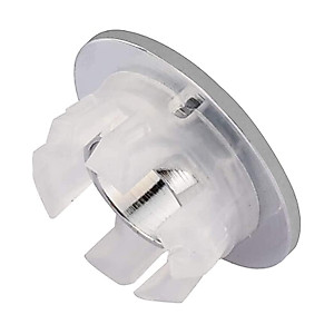 BWE Sink Basin Trim Overflow Ring Cover Brushed Nickel Bathroom Vessel Vanity Basin Bath Sink Brass Insert in Hole Round Caps