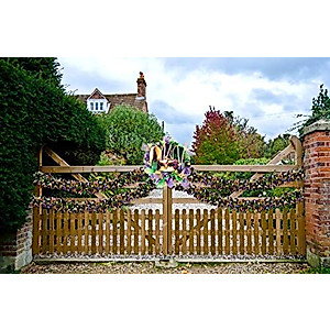 Mardi Gras Christmas Tree Tinsel Garland Gold Green Purple Wide Cut Metallic Streamers for Mardi Gras Party Supplies Christmas Oktoberfest Birthday Disco Party Decorations