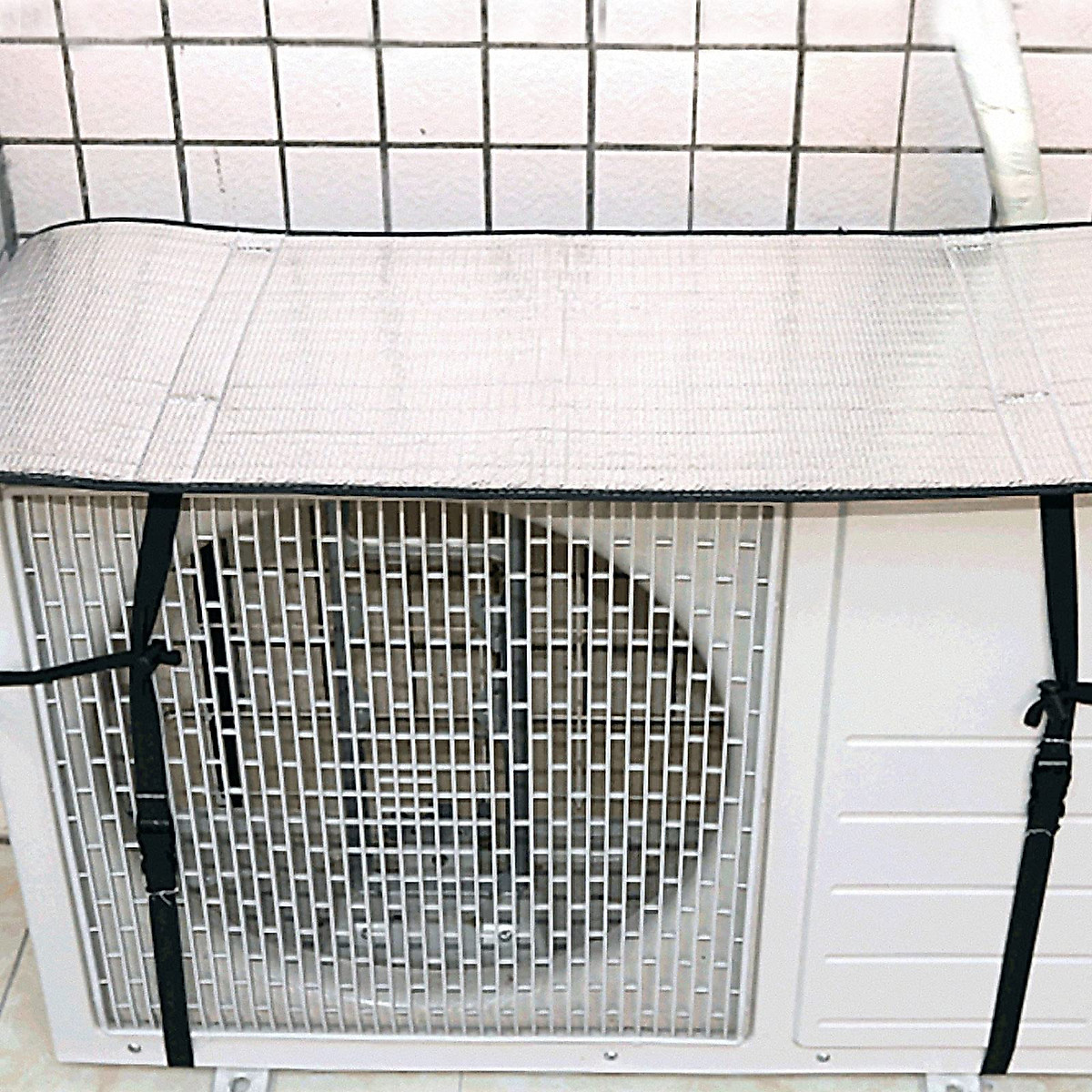 Air Conditioner Cover Cover Outdoor Air Conditioning Sun Shade Protection Silver 125x35cm Useful Tool