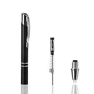 Penyeah Pen with Light, Pen Light Flashlight, Lighted Tip Pen Light for Nurses, LED Lighted Pen for Writing in The Dark 2pack - White