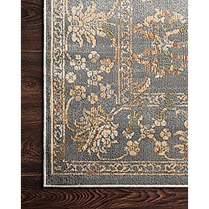 Loloi II Isadora Collection ISA-05 Silver/Silver, Transitional 8'-0" x 10'-0" Area Rug