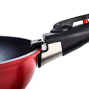 ROCKURWOK Removable Handle Cookware, Pot Handle, Replacement Cookware Grip Handle, Removable Handles Pan Handle Grip Detachable Handle, Cookware, Pots and Pans, Black