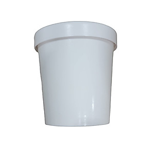 Popular Shop Stop 16 oz Paper Containers with Vented Lids for Soup, Ice Cream, To Go, 50 Cups and 50 Lids - White