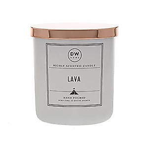 DW Home Hand Poured Richly Scented Lava Medium Single Wick Candle, 9.1 oz