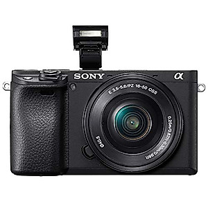 Sony Alpha a6400 24.2MP Mirrorless Digital Camera with 16-50mm f/3.5-5.6 OSS Lens - Bundle With Camera Case, 32GB SDHC Card, 40.5mm Filter Kit, Cleaning Kit, Card Reader, Memory Wallet, PC Software