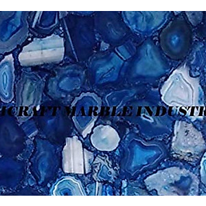 42" Inch Agate Square Dinning Table Top, Natural Agate Table, Square Coffee Table, Blue Agate Table, Square Agate Stone Table Top, Piece Of Conversation, Family Heir Loom