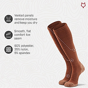 Fox River Military Wick Dry Maximum Mid Calf Boot Sock (XLarge/Coyote Brown)