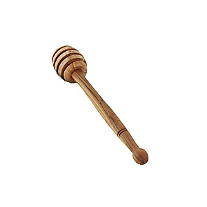 Generic Handcrafted Olive Wood Honey Dipper/Drizzler, Medium