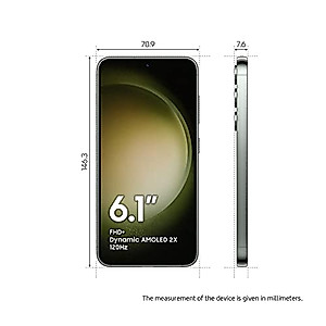 SAMSUNG Galaxy S23 5G SM-S911B/DS 128GB 8GB RAM, 50 MP Camera, Factory Unlocked – Green