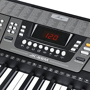 Joy 61-Key Keyboard with USB Music Player Function for Beginners (JK-66M)