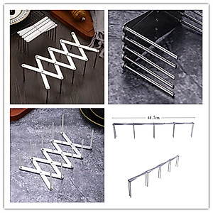 Achbeah Dish Drying Rack, Telescopic Dish Storage Rack, Dish Racks, Steamer Rack, Drying Rack Stand Storage Holder for Book Storage Wall Hanging Rack Kitchen Countertop Organizer