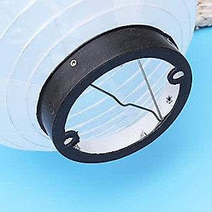 OSALADI Japanese Style Hanging Lantern White Blank Foldable Silk Sushi Lantern Waterproof Hanging Pendant for Traditional Festive Wedding Home Street Decor