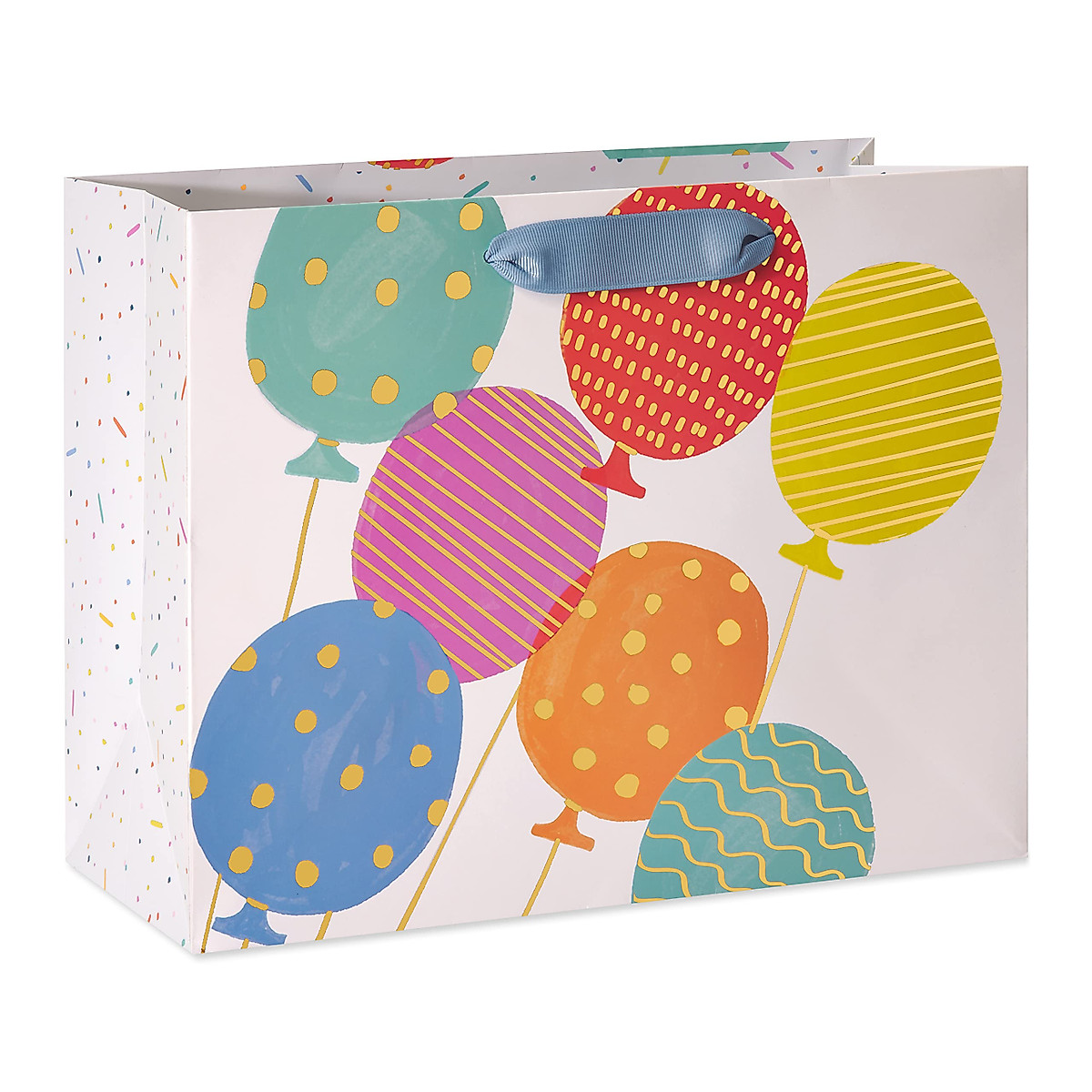 Papyrus Birthday Gift Bags with Tissue Paper, Balloons and Candles (2 Bags, 1 Large 13", 1 Medium 9", 8-Sheets)