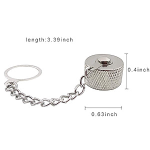 (Pack of 10) Protective Cover Dust Cap with Chain for N Type Female and UHF Female SO-239 Connector Adapter