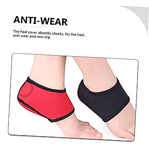 STAHAD 2 Pairs Heel Socks Cleats Football Plantar Fasciitis Socks Socks for Stocking Stuffers for Adults Heel Cushion Pads High Heel Covers Heel Cushion Support Comfortable Ankle Cover