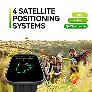 Amazfit Bip U Pro Smart Watch for Women, (Pink) & Bip 3 Pro Smart Watch for Android iPhone, 4 Satellite Positioning Systems, 1.69" Color Display, (Black)