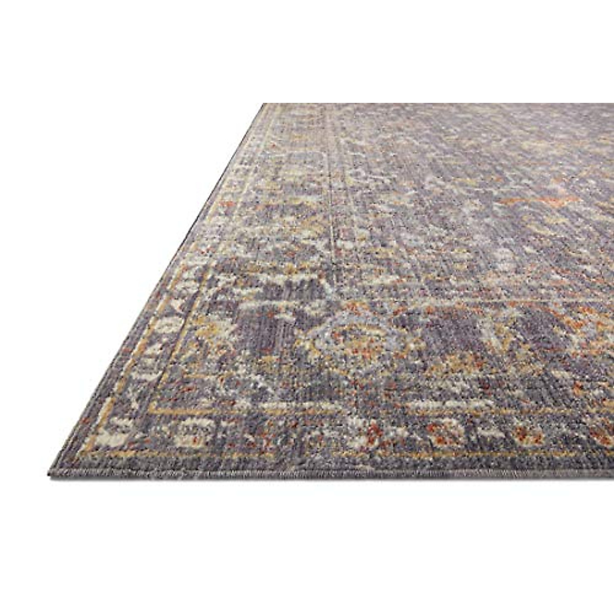 Loloi Chris Loves Julia x Rosemarie Collection ROE-04 Graphite/Multi 7'-10" x 10' Area Rug