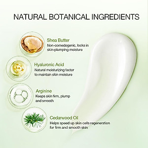 Aloderma Hydrating Face Cream for Dry Skin Made with 70% Organic Aloe Vera - Natural Hydration with Hyaluronic Acid & Arginine - Nourishing Aloe Vera Face Cream - Moisturizing Dry Skin Cream, 1.7oz