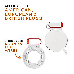 Bangcheer - Cable and Power Line Storage Boxes for WiFi Router, Easy-to-Install Deco Wall Mount Holder for Tp Link Deco M5, Red, Pack of 2