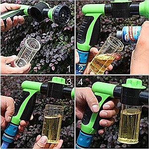 Yosoo Multifunction Auto Car Foam Water Gun High Pressure Car Wash Water Gun Car Washer Sprayer Nozzle Bubble Garden Sprayer
