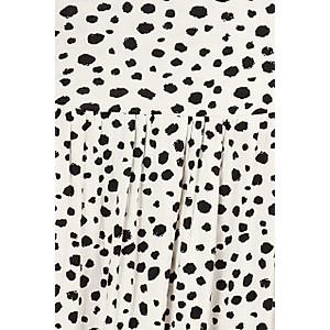 Black Polka Dot Skirts for Women Ankle Length Skirt Casual Long Skirt High Waisted Maxi Skirt Reg and Plus Size Skirt Long Skirt (Size Medium, Black Polka Dot)