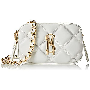 Steve Madden Daisy Quilted Crossbody, White