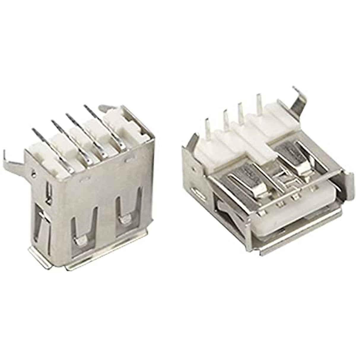 SINHANKER 110PCS USB Type A Standard Port Female Solder Right Angle 4Pin Plug Soldering Jacks Connector