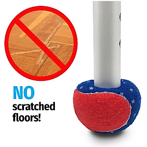 Top Glides Precut Walker Tennis Ball Glides - Patriotic - 2 Pairs