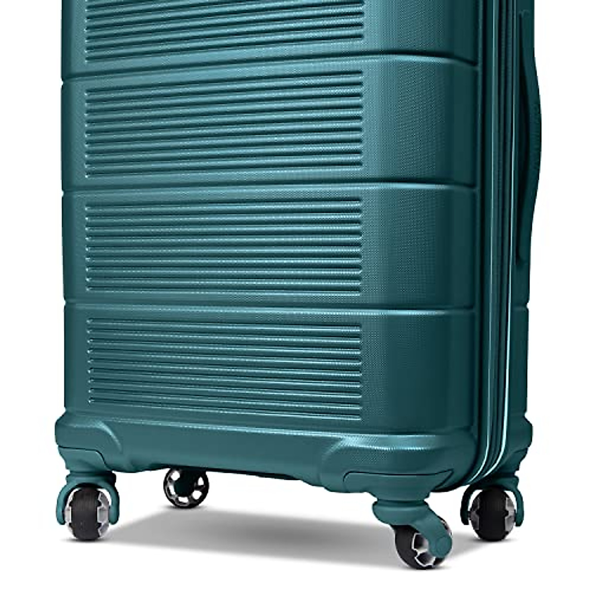 American Tourister Stratum 2.0 Hardside Expandable Luggage with Spinners, Bright Teal, 2PC SET (Carry-on/Large)