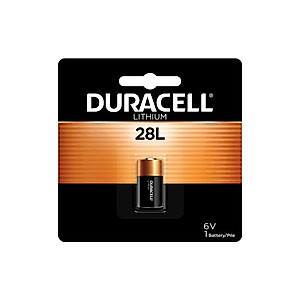 Duracell 28L 6V Lithium Battery, 1 Count Pack, 28L 6 Volt High Power Lithium Battery, Long-Lasting for Video and Photo Cameras, Lighting Equipment, and More