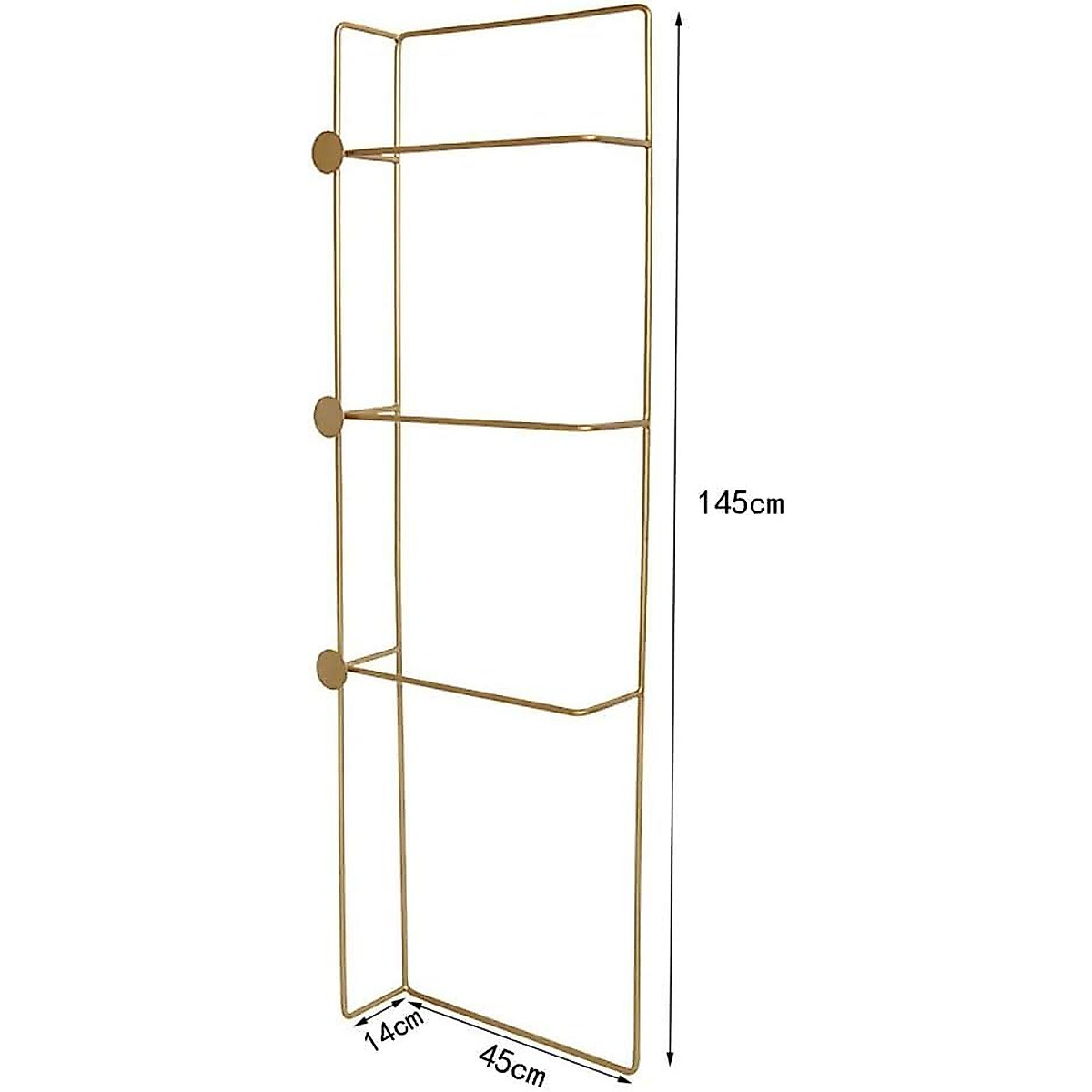 Towel Racks, Towel Rack Towel Rack Freestandimetal Towel Rack for Hangitowels and Bath Towelsload-Bearicapacity Not Easy to Deform Does Not Fade/D/45 * 14 * 145Cm