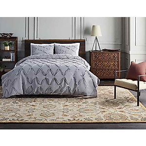 BROOKS DECOR Area Rugs, 8x10 Oval Traditional Brown Area Rug Carpet for Living Room, Bedroom or Kitchen (8' x 10' Oval)